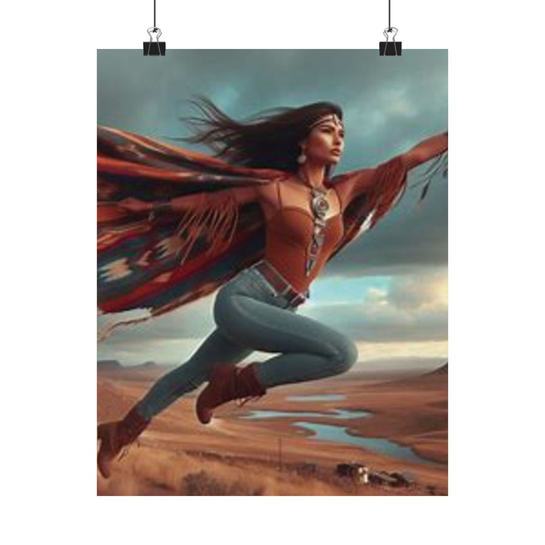 Native American Princess Warrior, Female Native Superhero, Native ...
