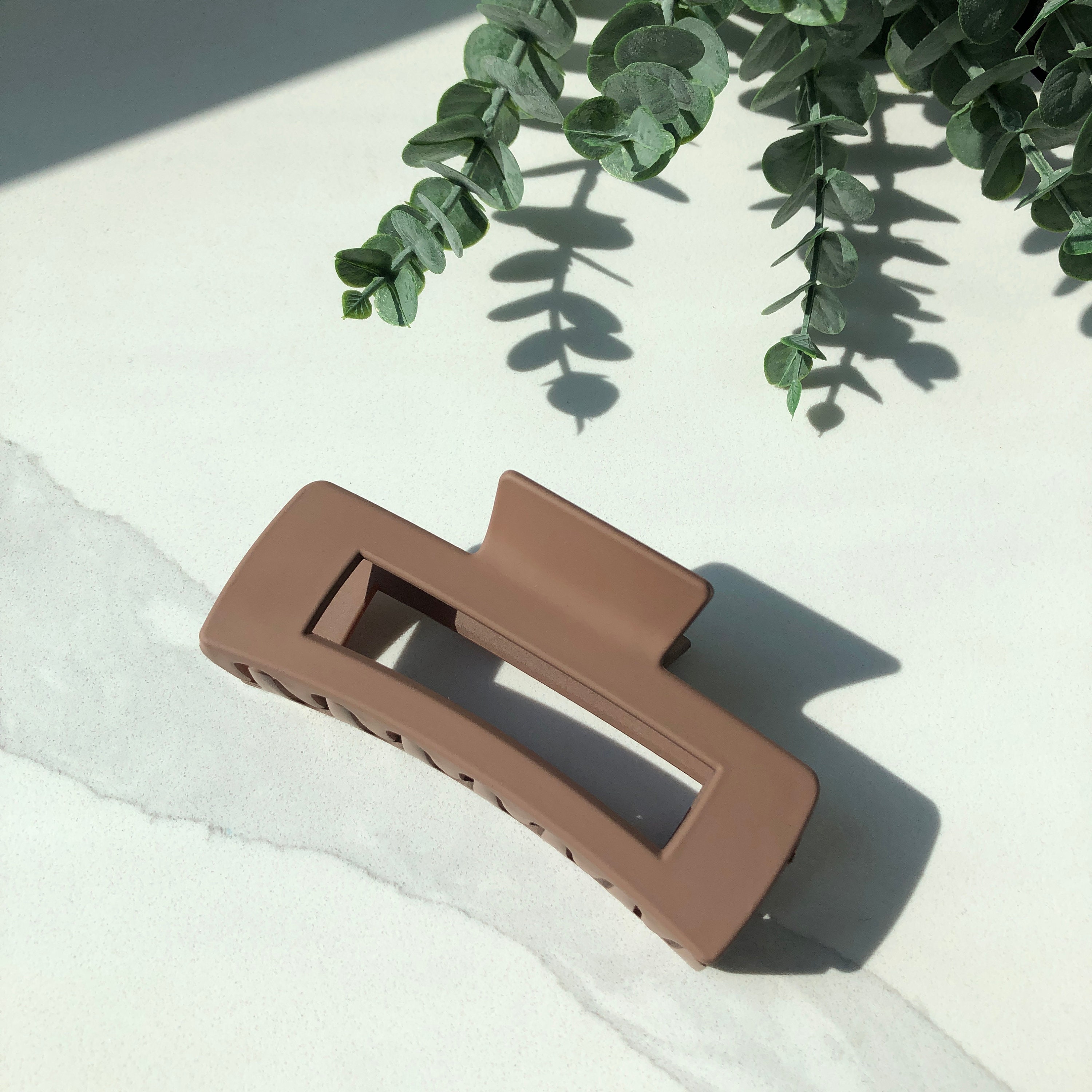 Large Neutral Hair Claw Rectangle Hair Claw Clip French Hair | Etsy