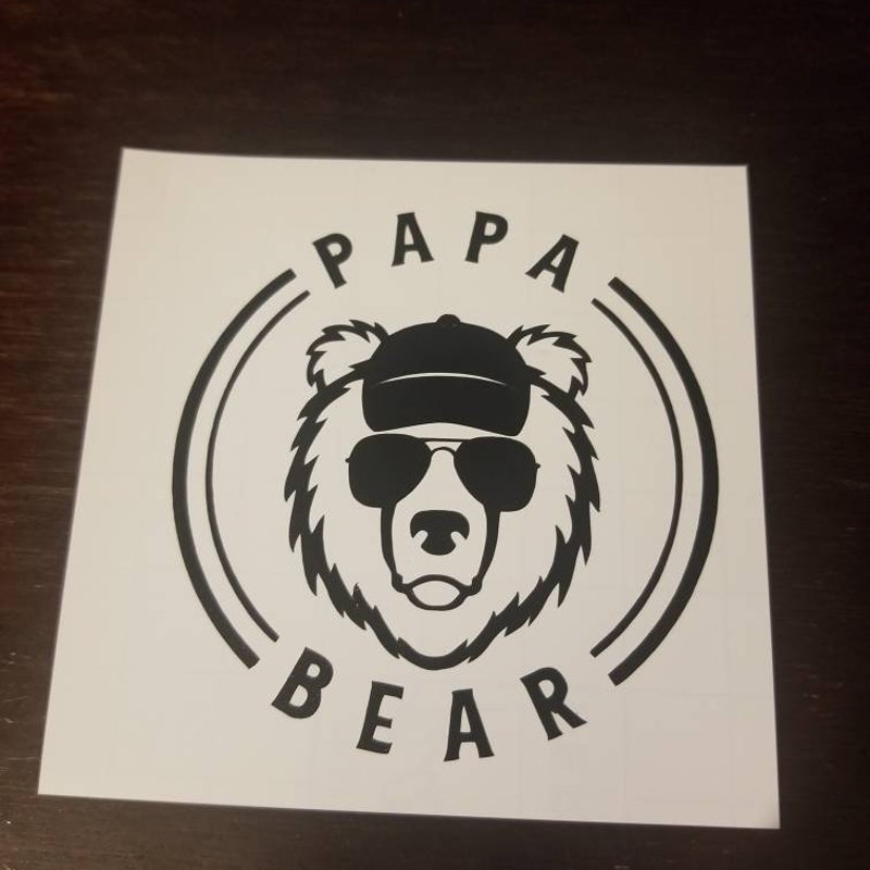 Papa Bear Sticker - Etsy
