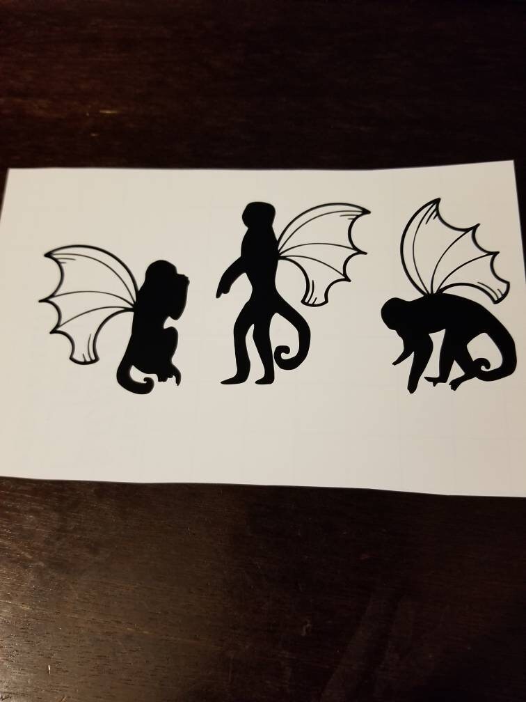 Flying Monkeys Decal - Etsy