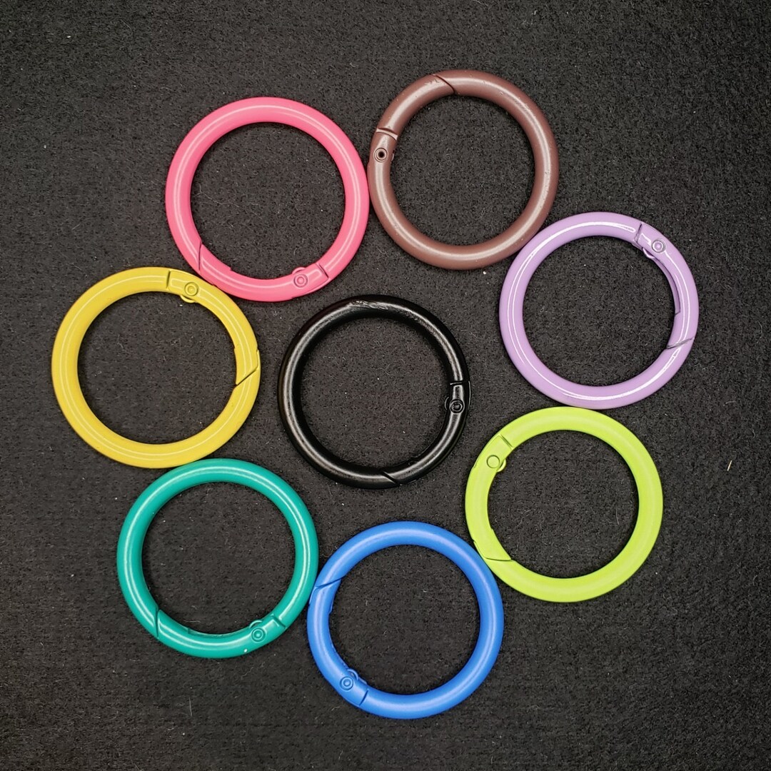 Round Color Carabiner/ Fluorescent/ Snap Clip/ Purses Clasps/ Metal ...