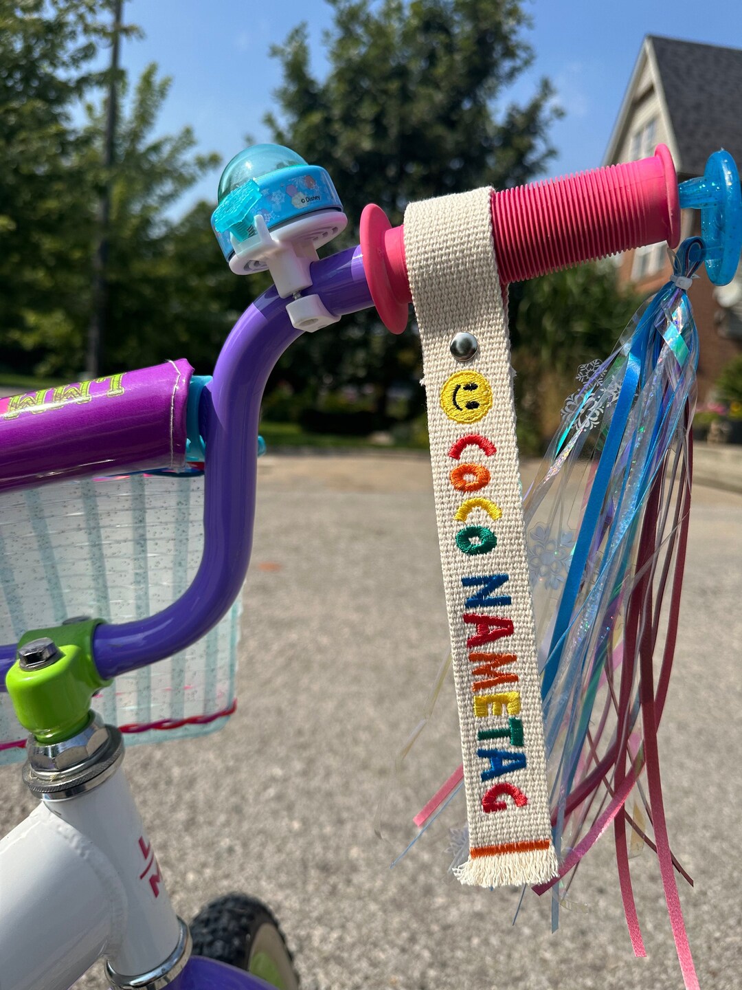 Stroller Name Tag | Kids Bike Name Tag | School Bag Tag | Embroidery ...