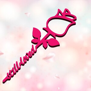 In Loving Memory Rose SVG for Laser, Cricut and CNC Cutting - Etsy