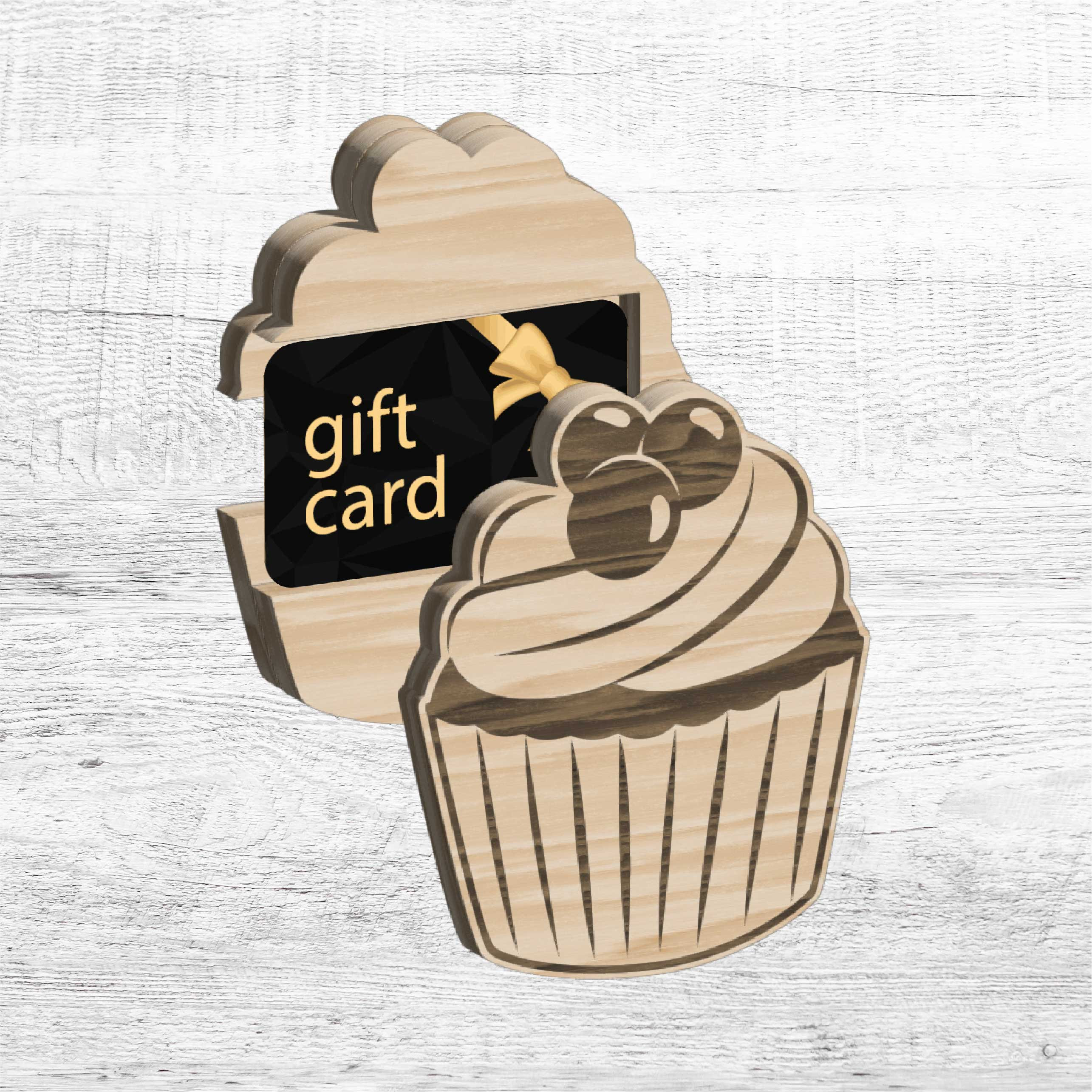 Cupcake Gift Card Holder SVG - Etsy