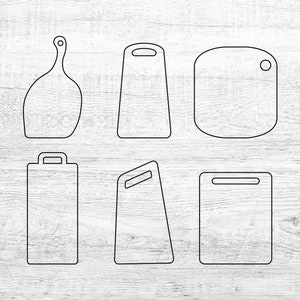 Serving Board Template, Cutting Boards Bundle SVG, 6 Designs - Etsy