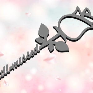 In Loving Memory Rose SVG for Laser, Cricut and CNC Cutting - Etsy
