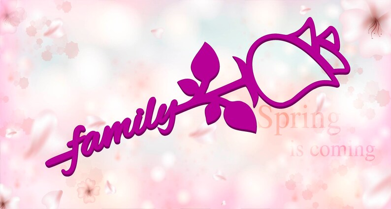 Roses With Words Family in Loving Memory Love - Etsy