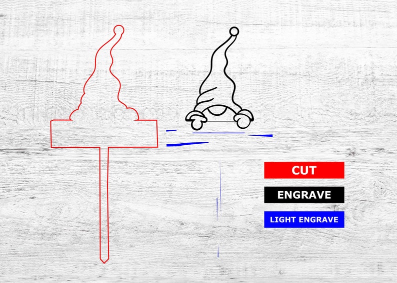 Peeking Gnome Plant Marker SVG - Etsy