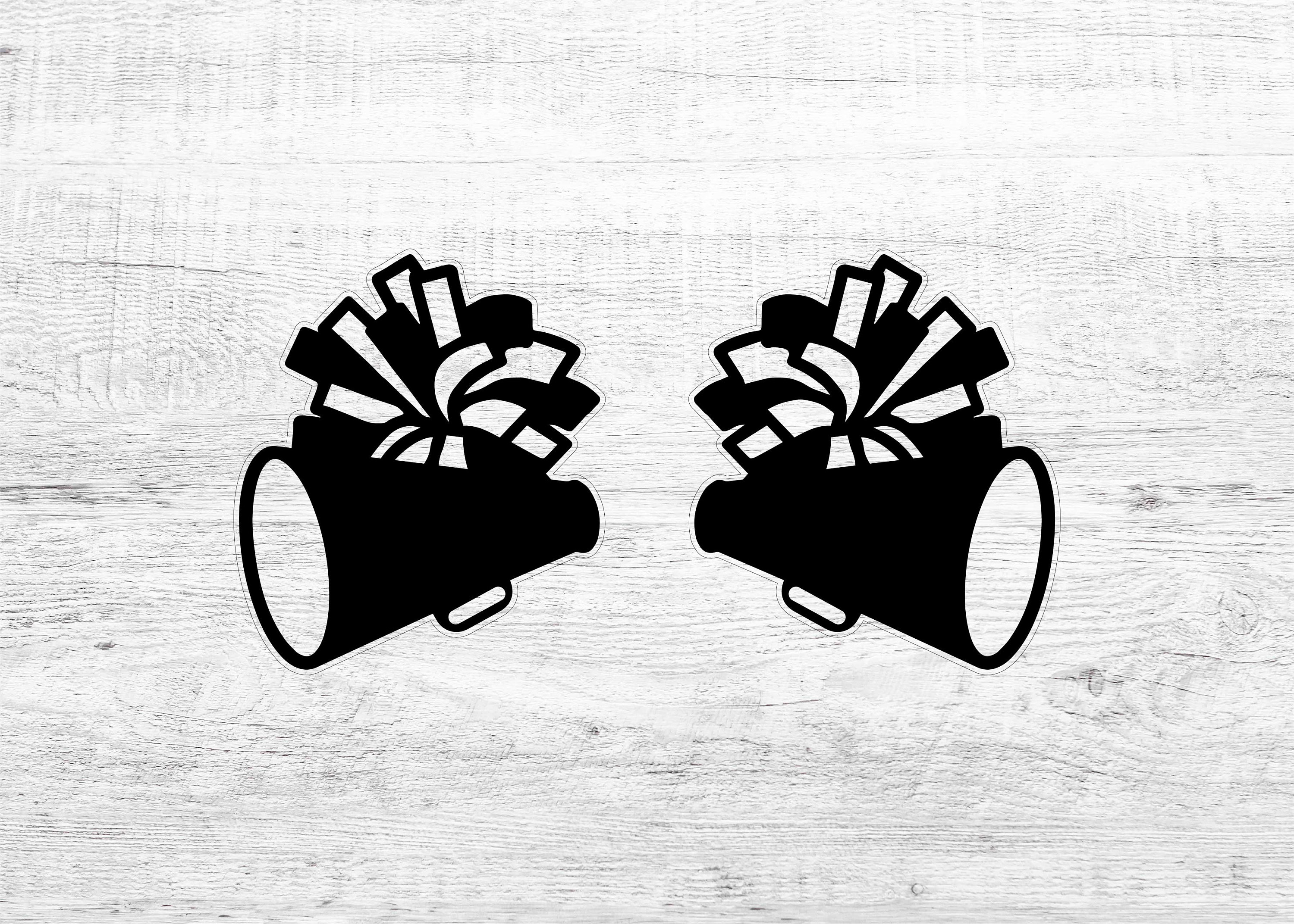 Cheer Earring Svg Megaphone Svg - Etsy