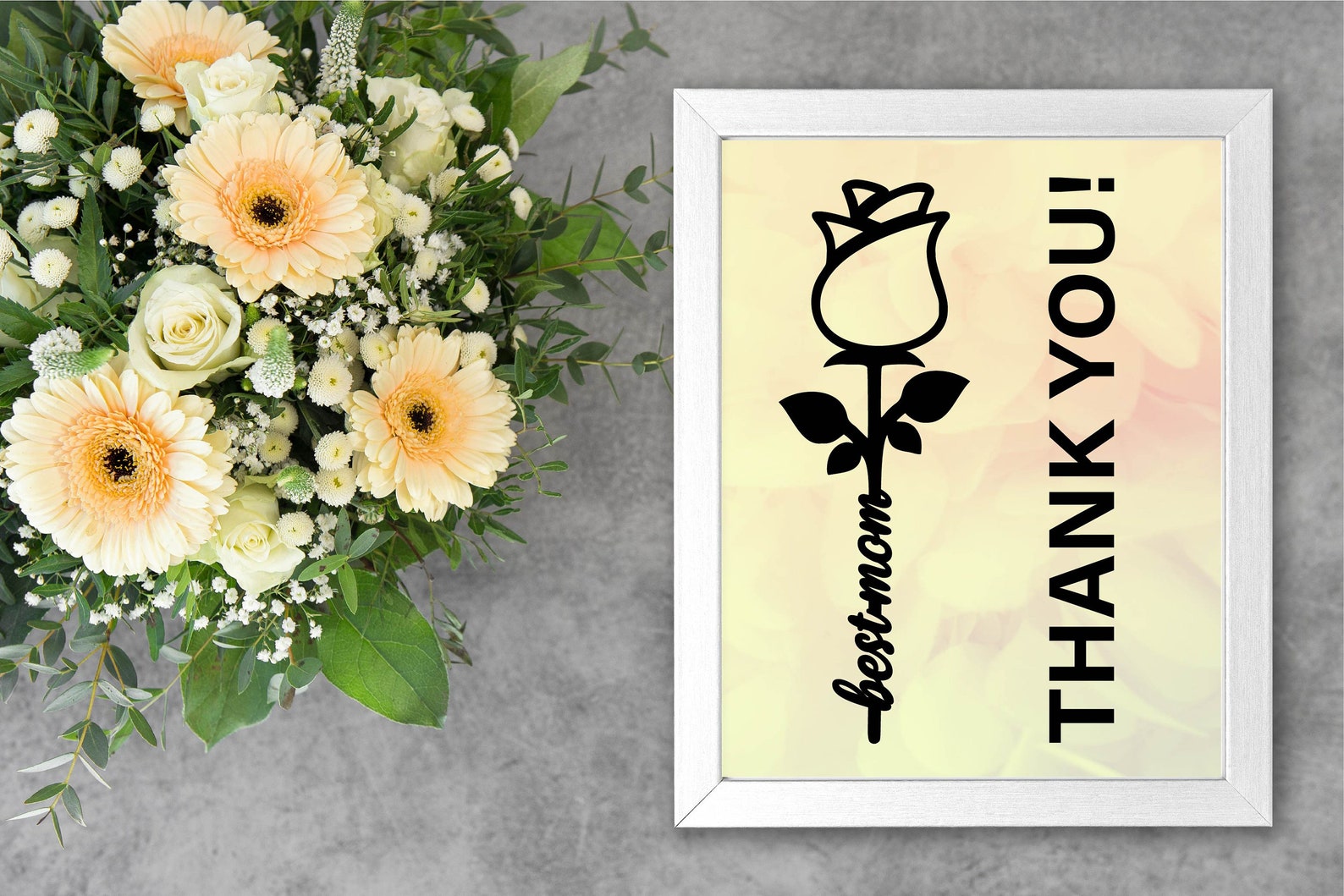 Laser Cut Rose SVG, MUM, MOM, Mothers Day, Grandmothers Day - Etsy