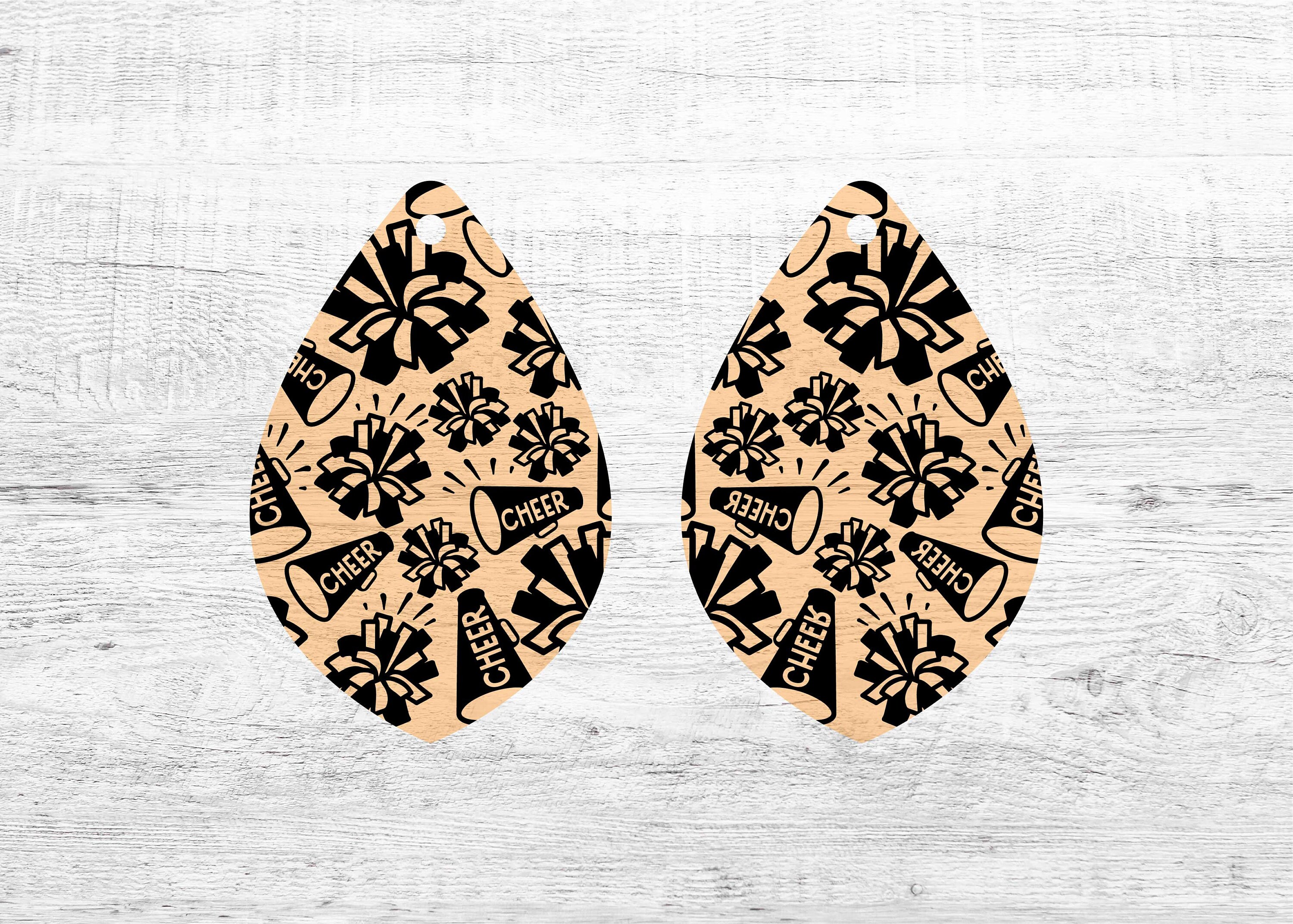 Cheer Megaphone Dangle Earring Svg, Keychain Svg - Etsy