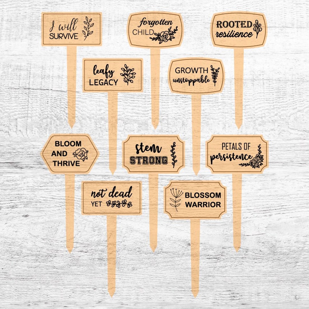 Funny Plant Marker SVG: Humorous Garden Stakes (digital Download) - Etsy