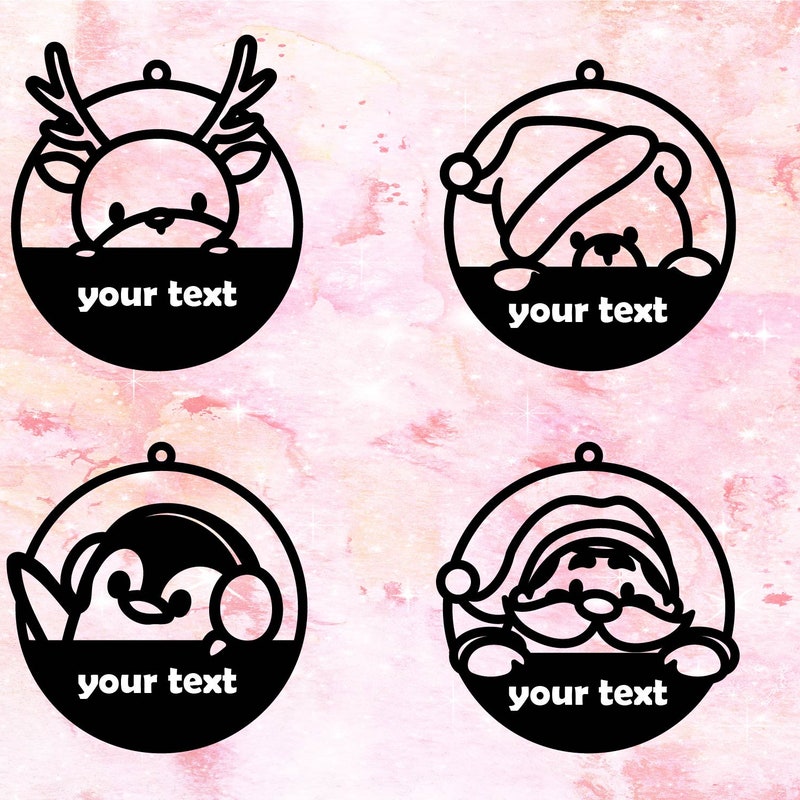 Peeping Reindeer Svg - Etsy