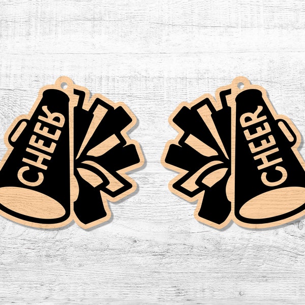 Cheer Keychain Svg - Etsy