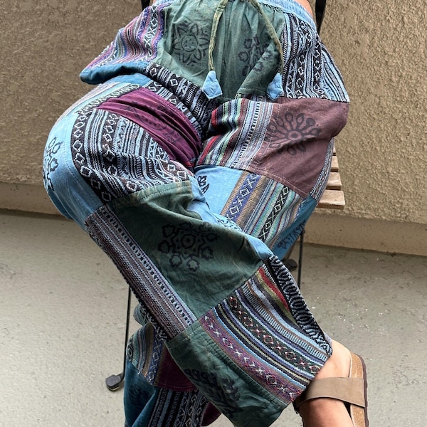 Patchwork Pants - Etsy