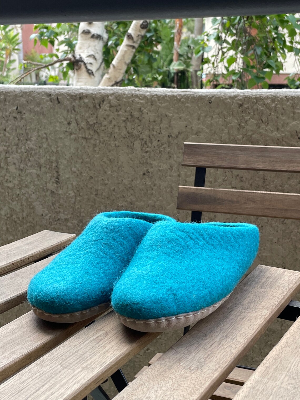 Felted Wool Slippers Felted shoes Handmade Felt Indoor | Etsy