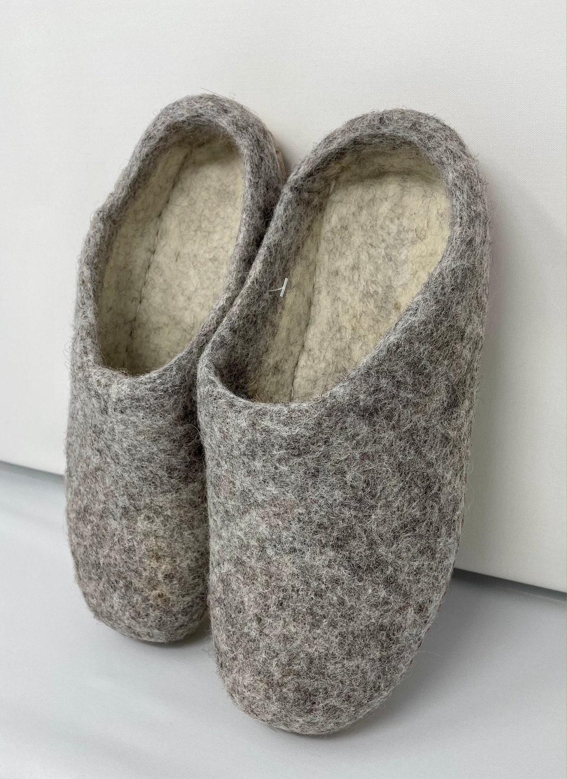 Felted Wool Slippers Felted shoes Handmade Felt Indoor | Etsy