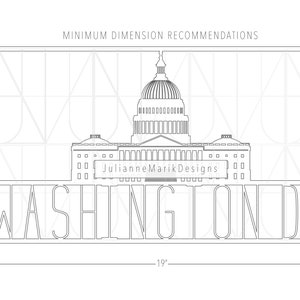 Capitol Building Laser Cut Files Wall Art Digital Download Svg Pdf Dxf ...
