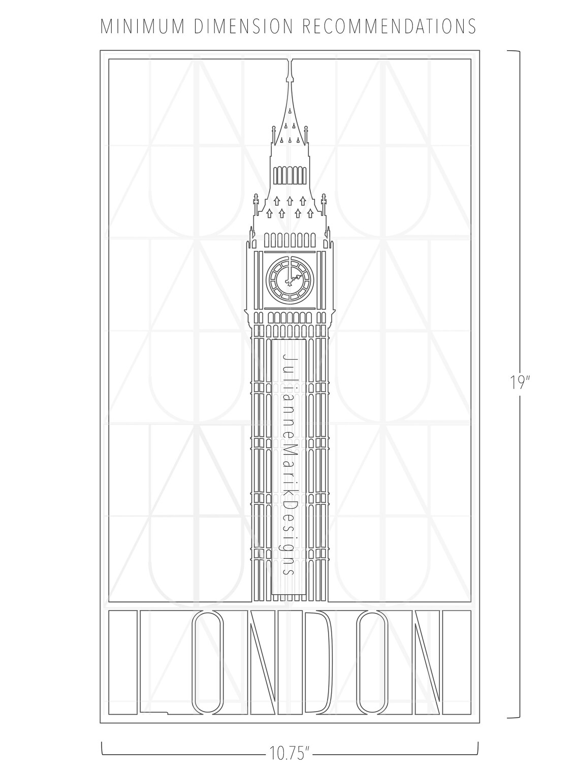 Big Ben Laser Cut Files - Wall Art - Digital Download Svg | Pdf | Dxf ...