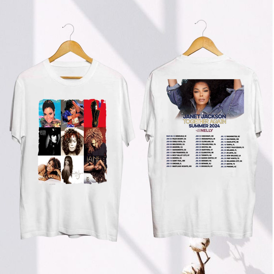 Janet Jackson Together Again 2024 Tour Shirt, Janet Jackson Bootleg ...