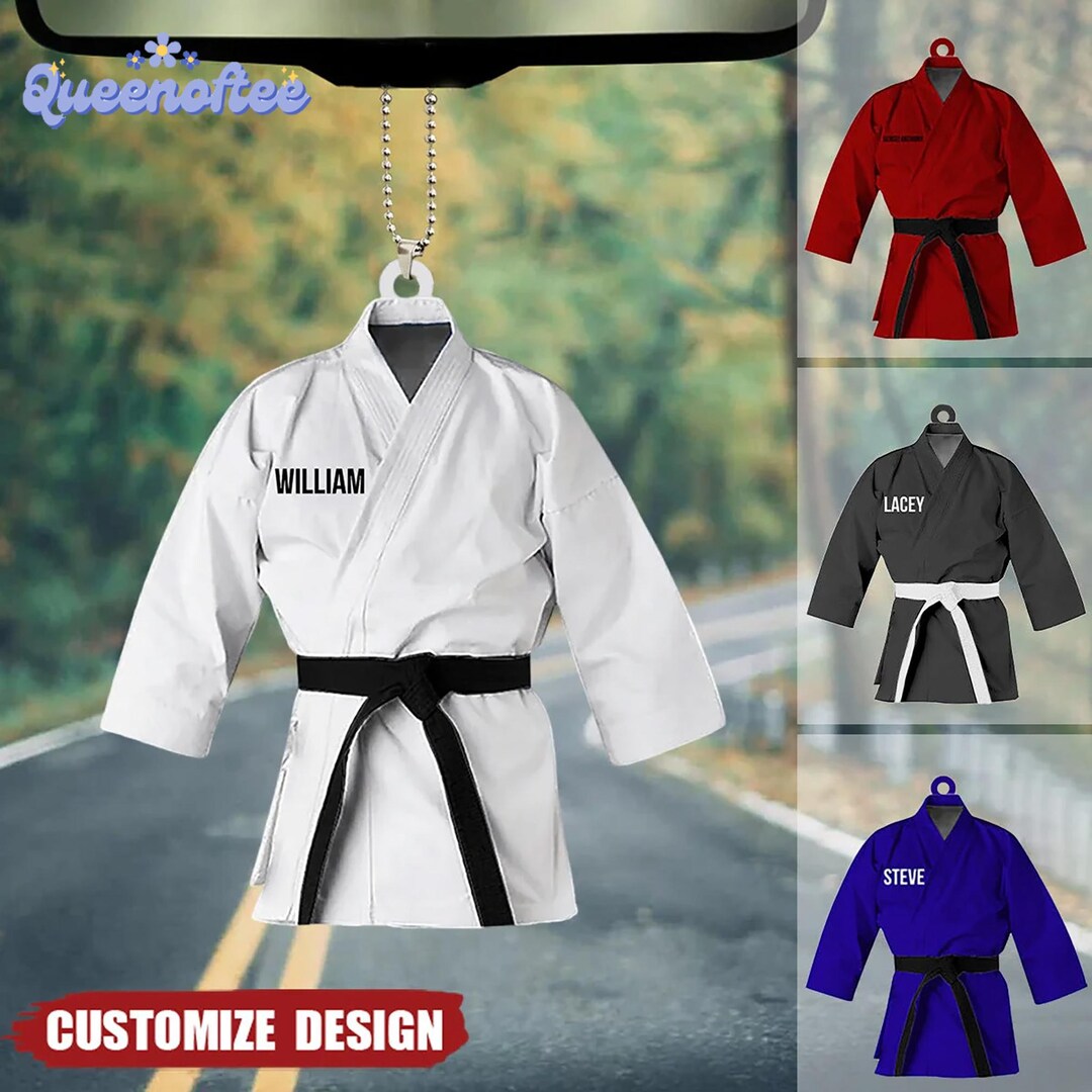 Personalized Karate Uniform Christmas Acrylic Ornament, Karate Lovers ...