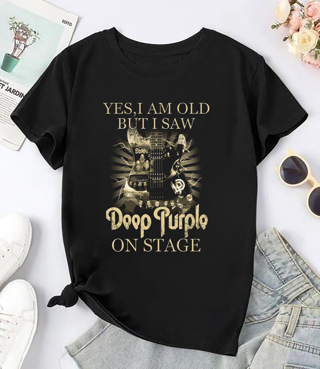 Deep Purple 90s Vintage T-shirt, Signature Deep Purple Band T-shirt ...