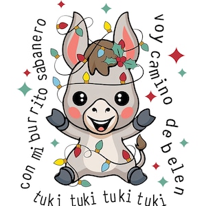 MI Burrito Sabanero Mexican Png, Digital Download, Feliz Navidad ...