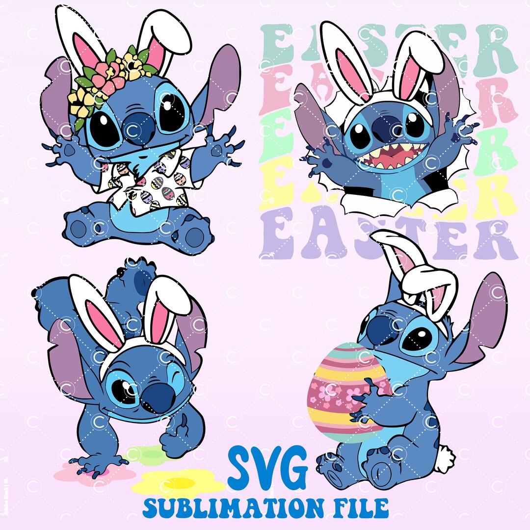 Stitch Easter Bundle , Stitch Easter SVG Cut Files for Cricut ...