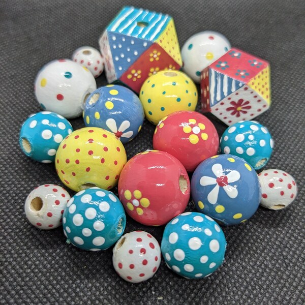 Hand Painted Beads - Etsy