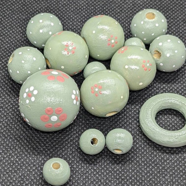 Hand Painted Beads - Etsy