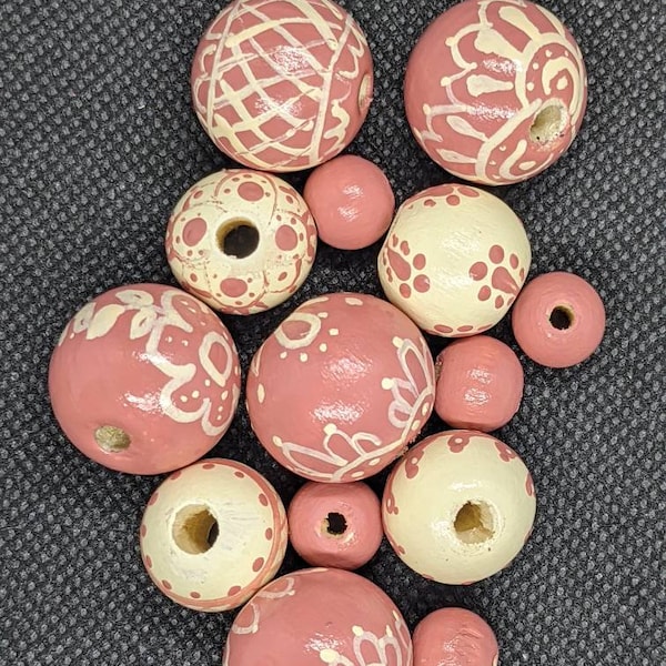Hand Painted Beads - Etsy