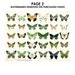 Fussy Cut Butterflies and Moths for Paper Crafting, Collage, Scrapbook ...
