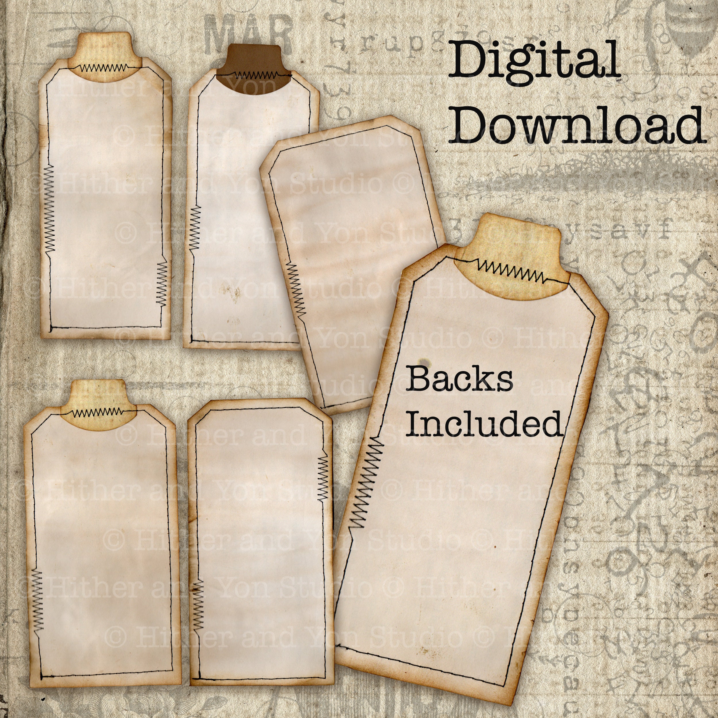 Entomology Tags Digital Set of Tags for Entomologist Theme Junk ...
