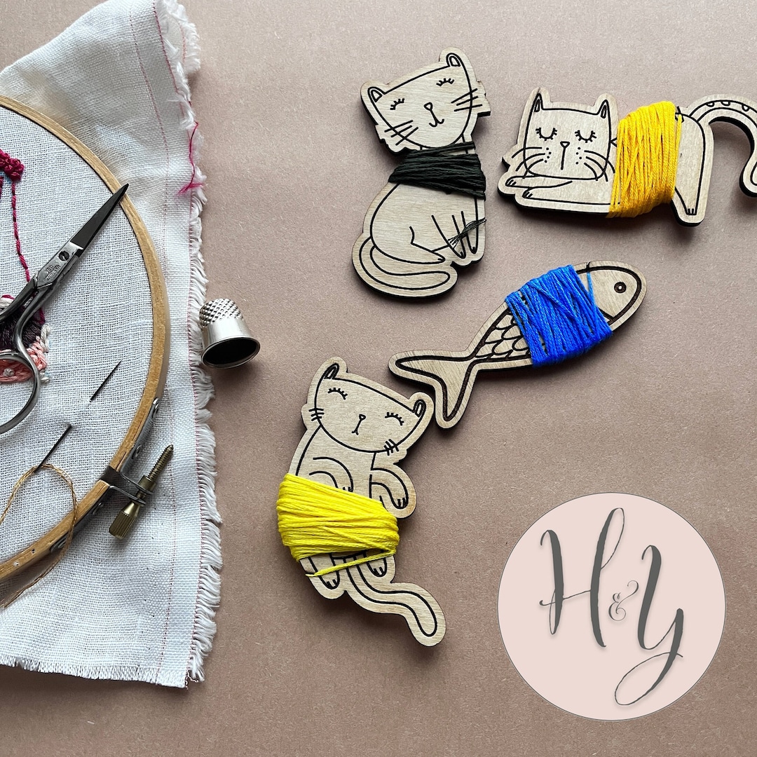 Embroidery Floss Organizer, DMC Floss Storage, Cat Embroidery, Best ...