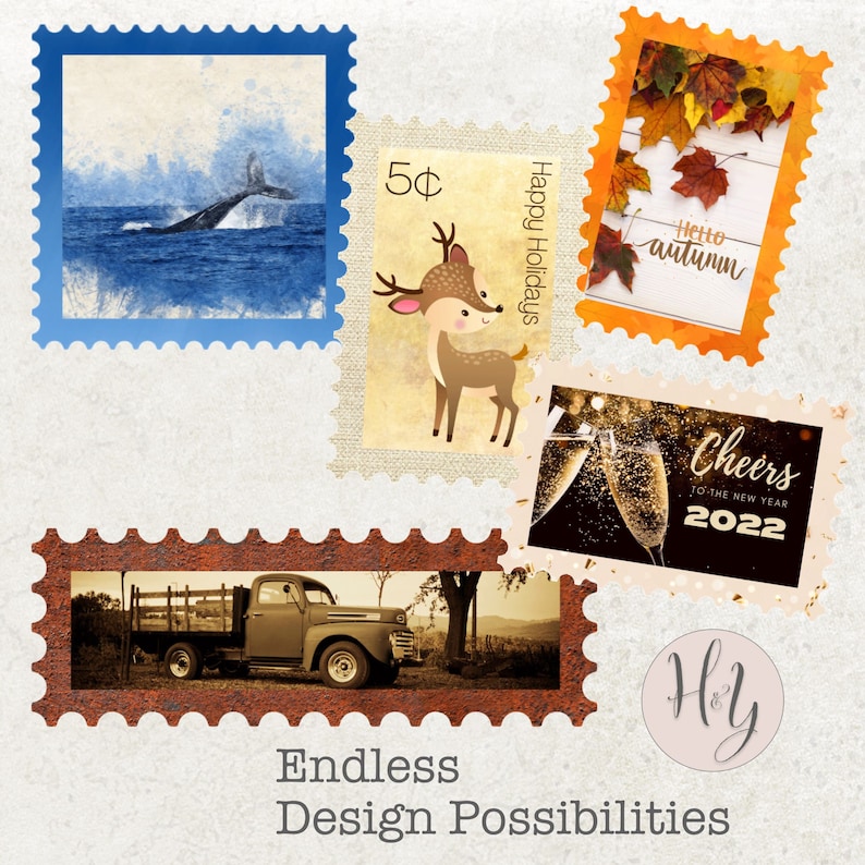 Canva Template Postage Stamps Junk Journal Template Create With Canva ...