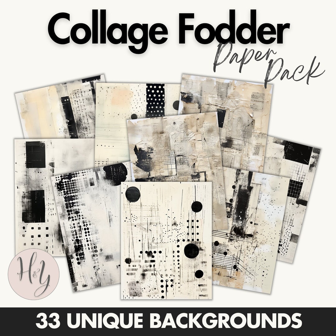 Paper Pack Collage Fodder Mixed Media Mark Making Pages. Masterboards ...