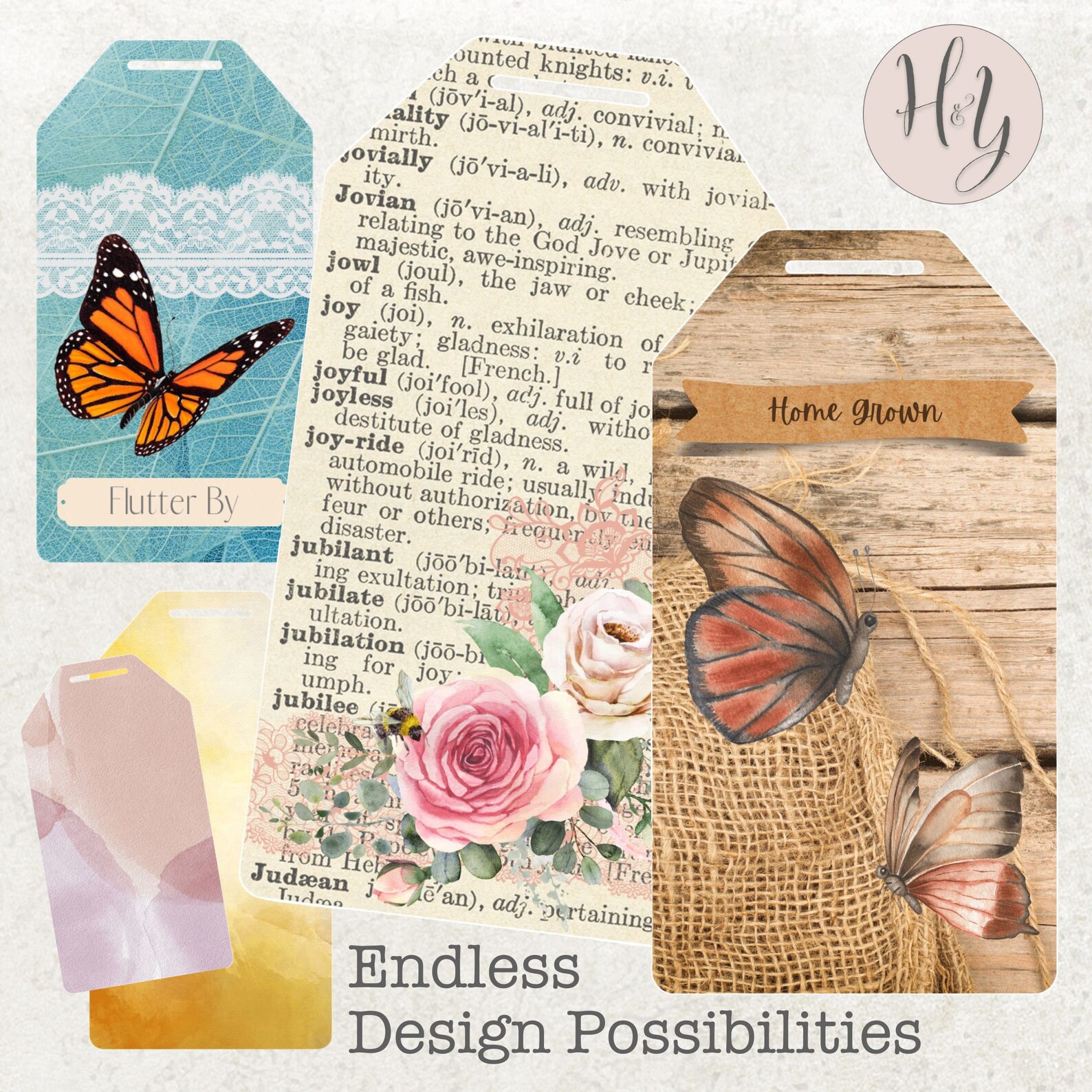 Canva Templates for Junk Journal Tags or Gift Tags. Use This Canva ...