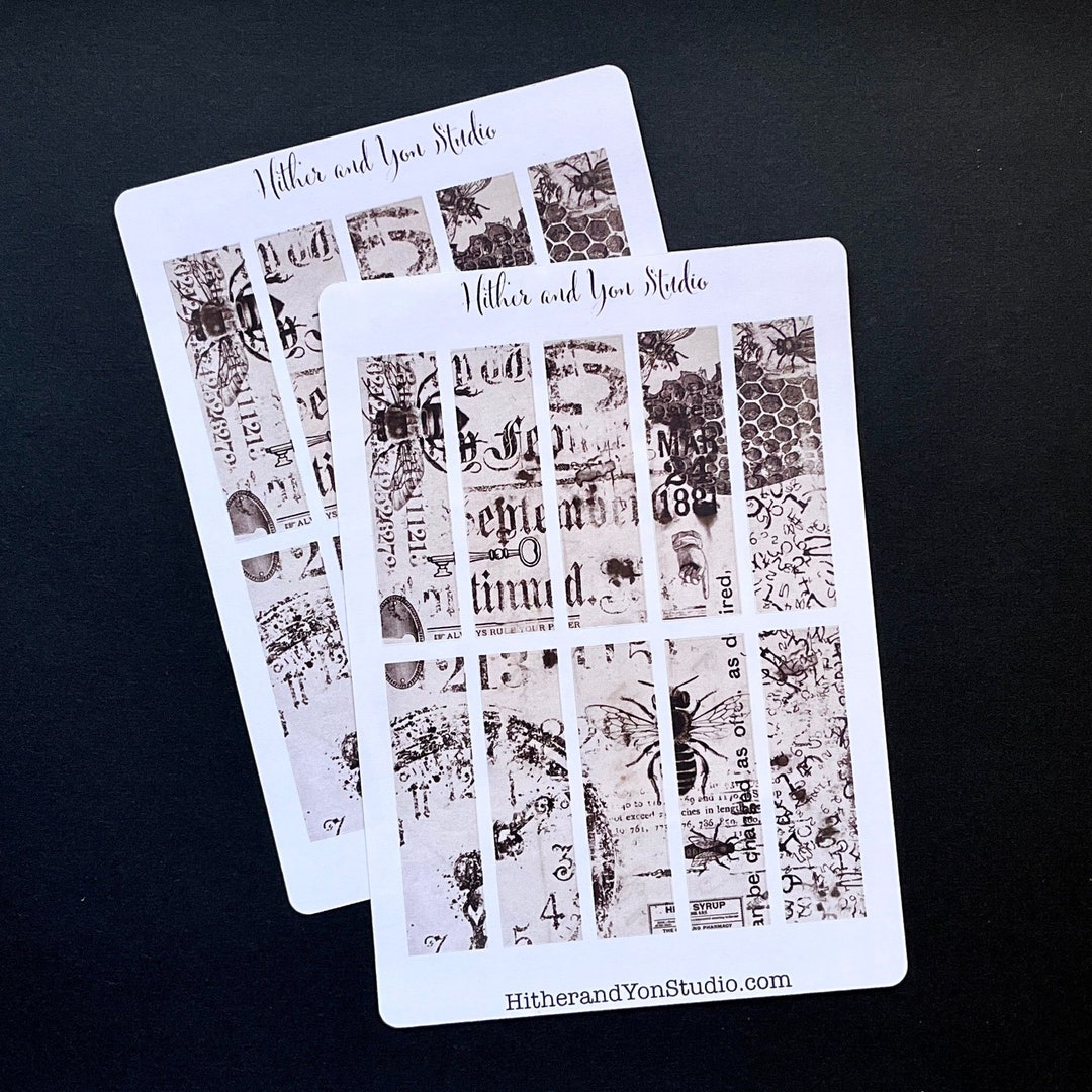 Stickers for Planners and Junk Journal Sticker Sheets, Collage Fodder ...