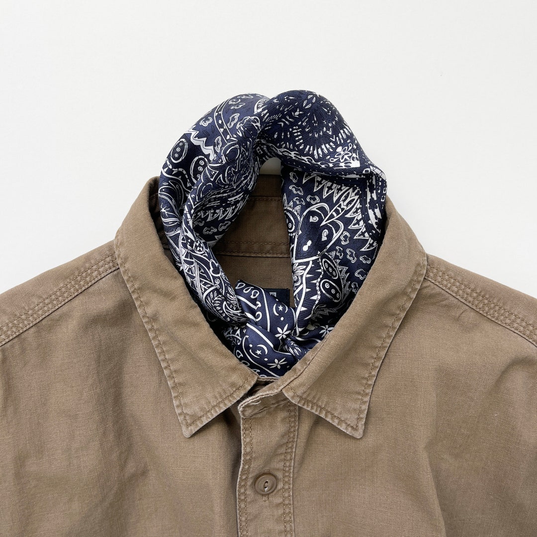Classic Symmetric Pattern Mens Silk Scarf Silk Neckerchief, Silk ...
