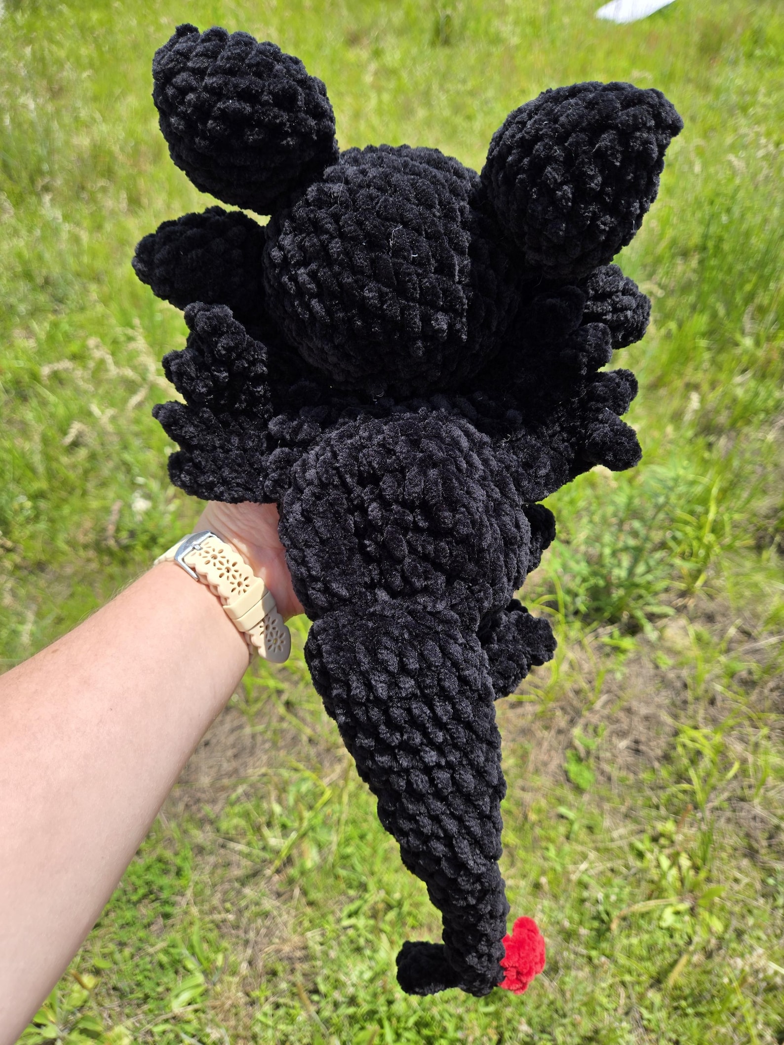 Toothless Nightfury Crochet Fury Dragon Snuggler (made to Order) - Etsy