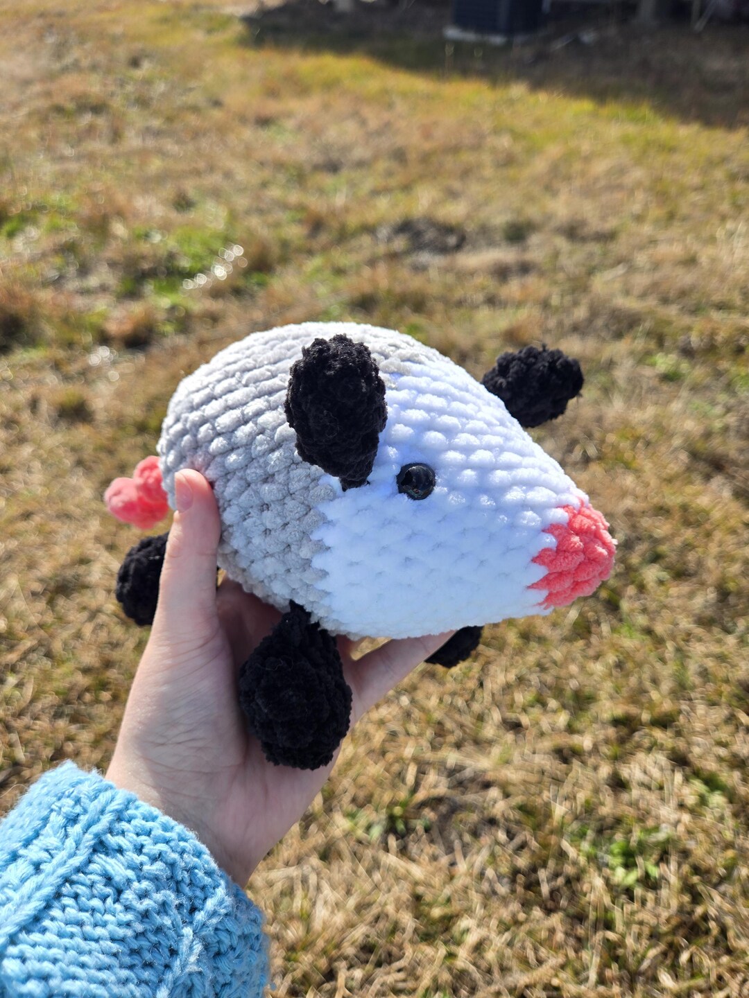 Possum Opossum Crochet Stuffed Animal Amigurimi Plushie - Etsy
