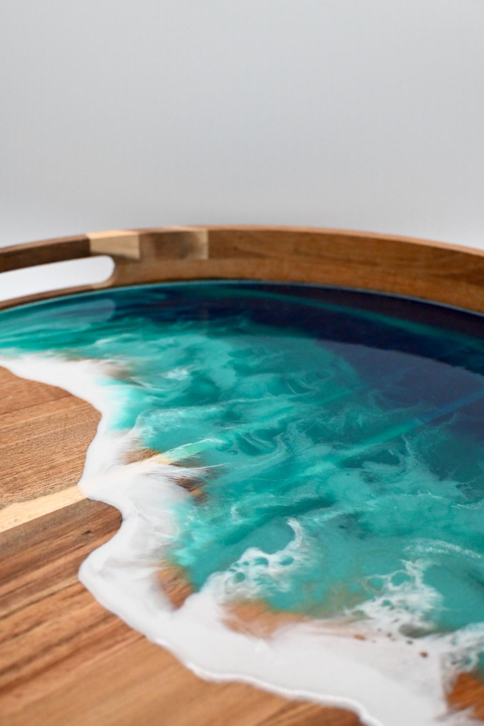 Resin Wave Lazy Susan Tray - Etsy