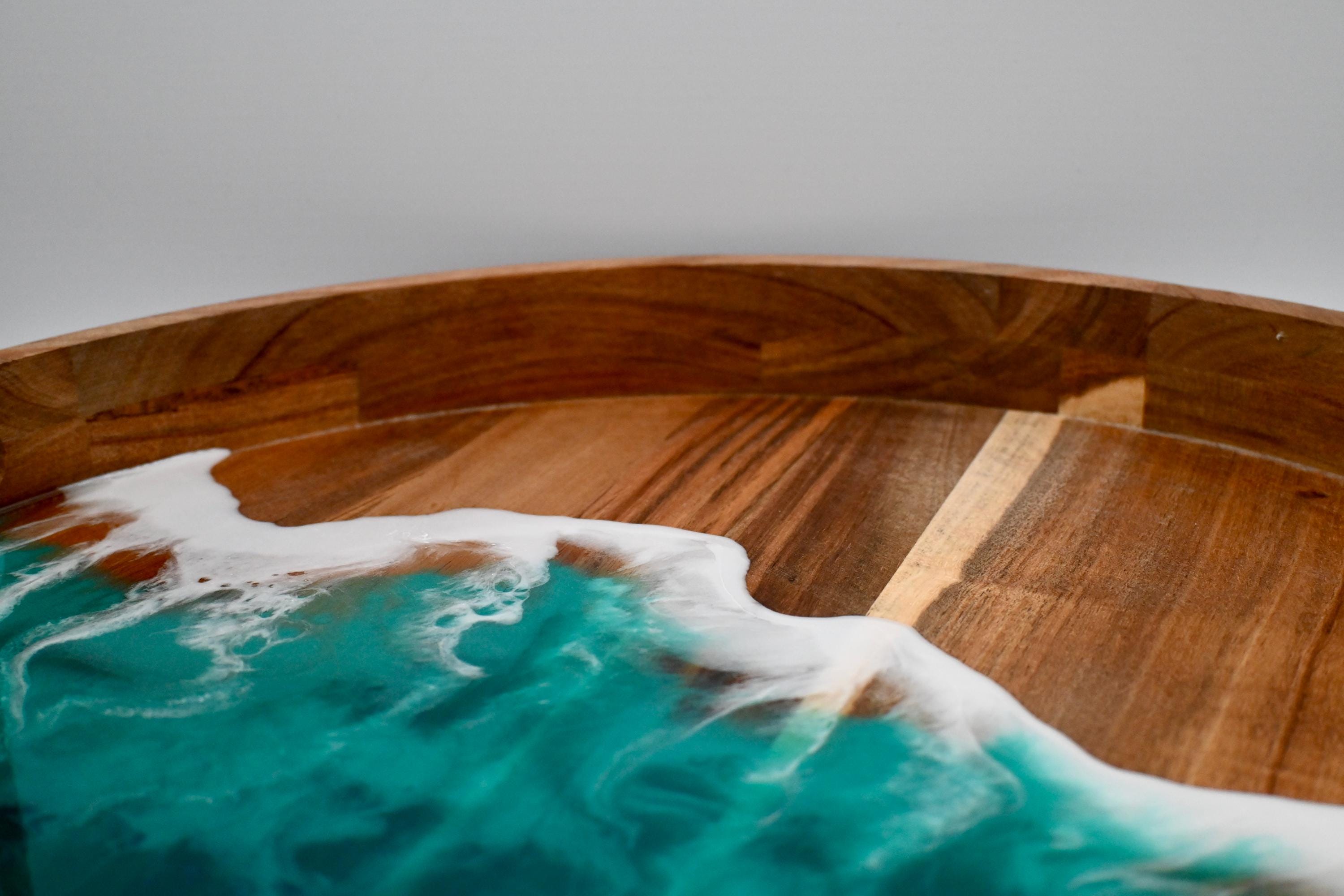 Resin Wave Lazy Susan Tray - Etsy