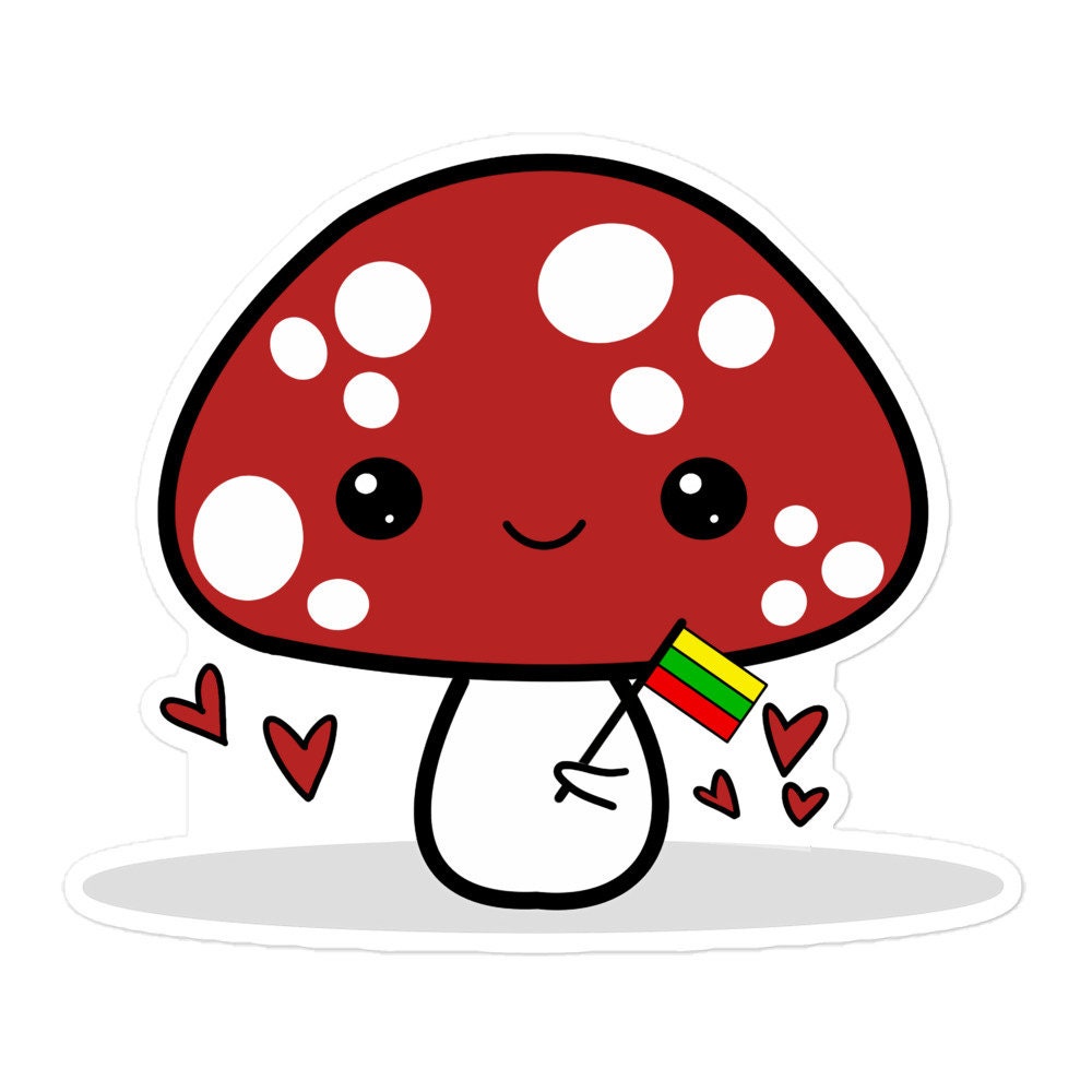 Musmire Grybas Pegatina lituana / Lituano Divertido lindo - Etsy España