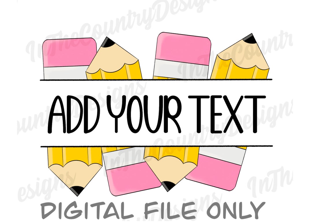 Pencils, Split Monogram, Teacher, Name Tag, Student, School, Use Your ...