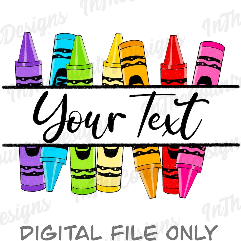 Crayon Name Tags - Etsy