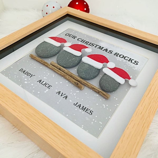 Christmas Pebble Art - Etsy UK