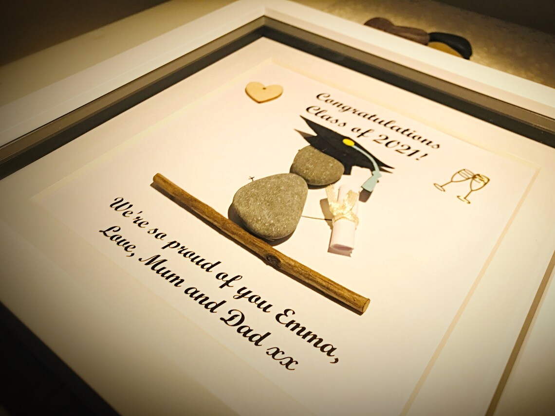 Personalised Graduation Gift Graduation Pebble Art | Etsy