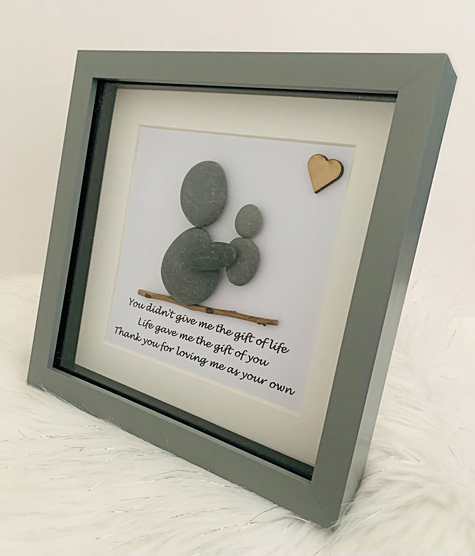 Birthday Gift for Step Dad, Step Father, Thank You Gift, Pebble Art ...