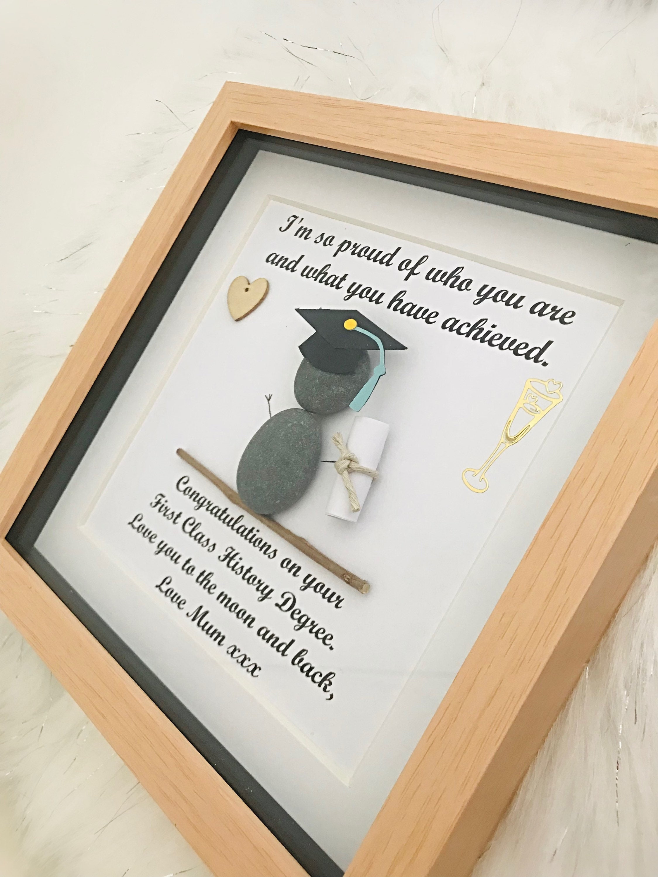 Personalised Graduation Gift Graduation Pebble Art - Etsy